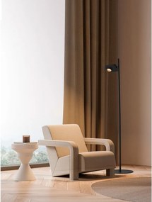 Černá hliníková LED stojací lampa s ohybatelnou konstrukcí/stmívatelná (výška 131 cm) Kedros – Nova Luce