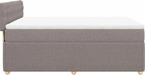 Box spring postel s matrací taupe 140x200 cm textil 3289790