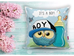 Dětský povlak na polštář 43x43 cm Boy Owl – Mila Home