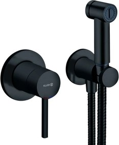 Kludi - Set baterie pod omítku s bidetovou sprškou, s tělesem, matná černá 389983976ROZ1