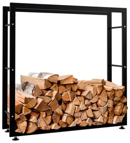 Stojan na dřevo Keri V2 25x100x100, černá