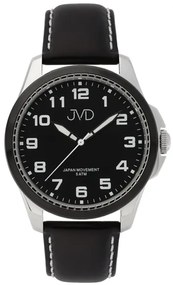 Pánské luxusní náramkové hodinky JVD J1110.3 na koženém pásku