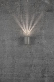 NOR 49701010 Venkovní nástěnné svítidlo Canto 2 2x6W LED šedá čirá - NORDLUX