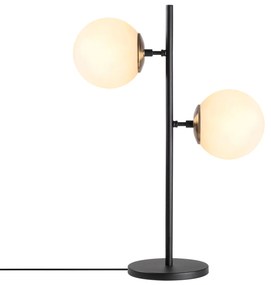 OPVIQ Stolní lampa FAZLI černá čiré sklo