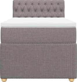 Box spring postel s matrací taupe 90x200 cm textil 3287350