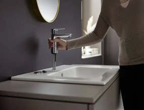 Hansgrohe Talis E, umyvadlová baterie 110 s odtokovou soupravou Push–Open, chromová, 71711000