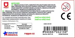 RAPPA Popelářské auto OZO!!! / Kovové auto / Volný chod / 7 cm