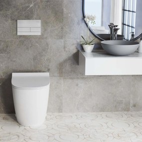 Rea Rea, Podomítkový WC systém K011A-Q + tlačítka T Brush Steel, KPL-E0057