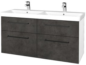Dřevojas Koupelnová skříň Q MAX SZZ4 120 Varianta: N07 Stone / Úchytka T06 / N07 Stone