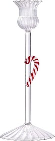 MERRY & BRIGHT Svícen "Candy Cane" - čirá
