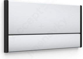 ACCEPT Dveřní tabulka ACS 187 x 93 mm - stříbrná tabulka