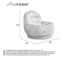 Žluté křeslo Ovo – Miuform