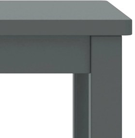 vidaXL Noční stolek tmavě šedý 35 x 30 x 47 cm masivní borové dřevo
