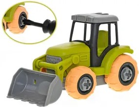 Šroubovací traktor s nářadím / Hračka na sestavení a rozebrání / Plast