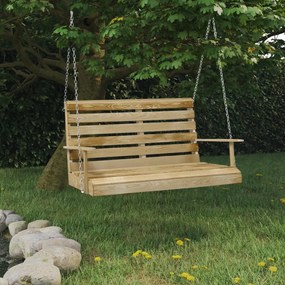 vidaXL Houpací lavice 110 cm impregnované borové dřevo [318397]