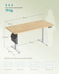 Elektrický kancelářský stůl LSD134YA01