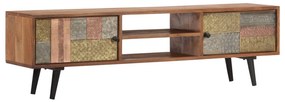 TV stolek 140 x 30 x 40 cm masivní akáciové dřevo 247682