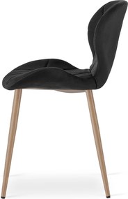 Jídelní židle MANGO VELVET, černá