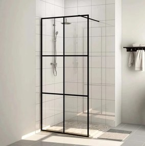 vidaXL Sprchová zástěna walk-in 80 x 195 cm čiré ESG sklo [151023] Barva: Černá