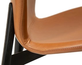 ​​​​​Dan-Form Koňakově hnědá koženková jídelní židle DAN-FORM Paragon
