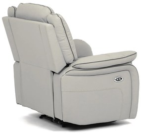 AUTRONIC TV a relaxační křeslo s elektrickým ovládáním, potah ekokůže v odstínu lanýž TV-4119 LAN