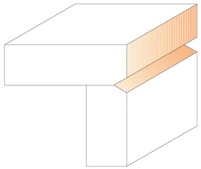 CMT C953 Ořezávací fréza s V břitem - D12,7x19 L77 25,4 S=12 HW