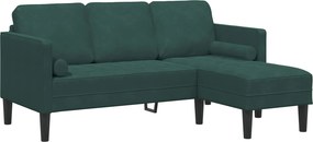 Set pohovek 2 ks Tmavě zelená Polyester 3329266