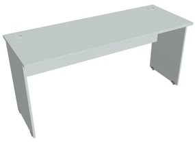 Stůl pracovní rovný 160 cm - Hobis Gate GE 1600 Dekor stolové desky: šedá, Dekor lamino podnože: šedá