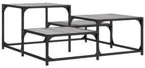 Konferenční stolek šedý sonoma 87,5x87,5x40 cm kompozitní dřevo - Default Title