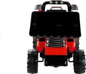 LEAN CARS Elektrický traktor na baterie ZP1005 pro děti červený