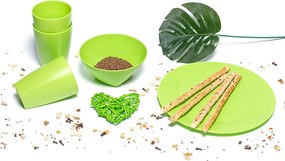 Talíř - plastový Mix barevná Set 4ks
