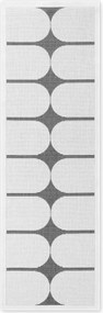 NORTHRUGS, Běhoun Duet Bowen 106244 Black/White - na ven i na doma, 80x250, černobílá, chodba / předsíň