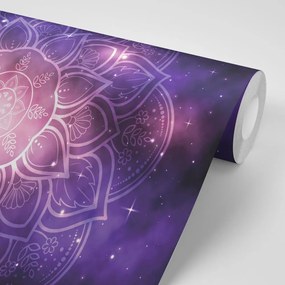 Samolepící tapeta Mandala s pozadím galaxie