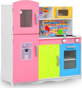 vidaXL Dětská kuchyňka MDF 80 x 30 x 85 cm vícebarevná [80255]