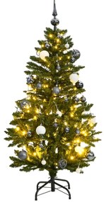 Umělý sklápěcí vánoční stromek se 150 LED a koulemi 150 cm - Default Title