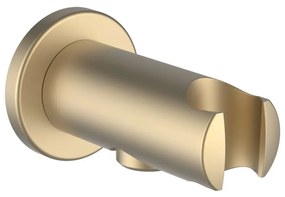 Laufen - Nástěnné kolínko s držákem, matná světle zlatá HF504778462000