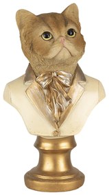 Dekorativní soška kočky v obleku - 10*7*17 cm