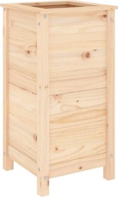 vidaXL Zahradní truhlík bílý 40 x 40 x 78 cm masivní borové dřevo [825275] Barva: Medově hnědá borovice