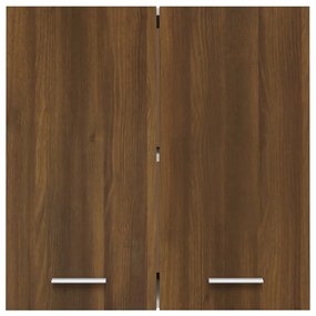 Závěsná skříňka hnědý dub 60 x 31 x 60 cm kompozitní dřevo - Default Title