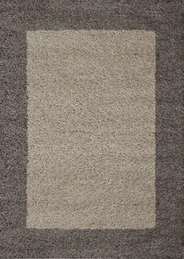 Vopi | Kusový koberec Life Shaggy 1503 taupe - 100 x 200 cm