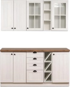 Kuchyňská linka PROVENCE 160, sosna andersen/porterhouse tmavý