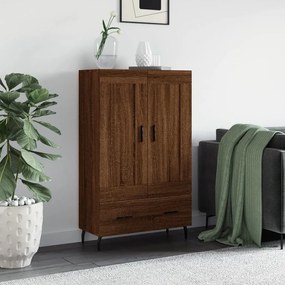 vidaXL Skříň highboard 69,5 x 31 x 115 cm kompozitní dřevo [830344] Barva: hnědý dub