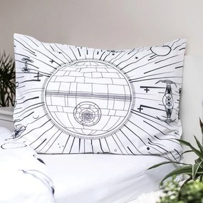 Jerry Fabrics Star Wars svítící ve tmě povlečení 140x200 Star Wars 1629 bavlněný povlak na polštář 70x90