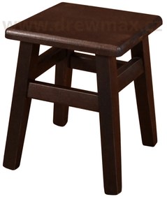 Drewmax KT251 - Dřevěný taburet v.32cm - Ořech