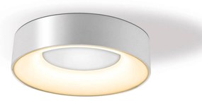 Stropní svítidlo Sauro LED, Ø 30 cm, stříbrná
