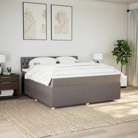 Box spring postel s matrací taupe 180x200 cm textil 3289846