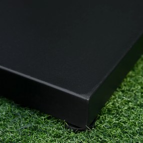 Kovový stojan na slunečník Outsunny černý 45x45x39 cm pro slunečníky Ø35/38/48 mm stabilní a robustní |