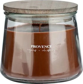 Svíčka WOODEN s dřevěným knotem, Doutníky a whisky 250 g