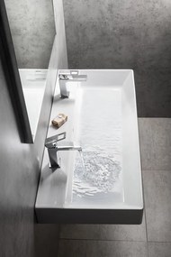 GSI, KUBE X keramické umyvadlo 100x47 cm, bílá ExtraGlaze, 9423211