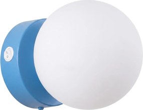 Sollux Lighting Nástěnné svítidlo YOLI 1 světle modré s vypínačem